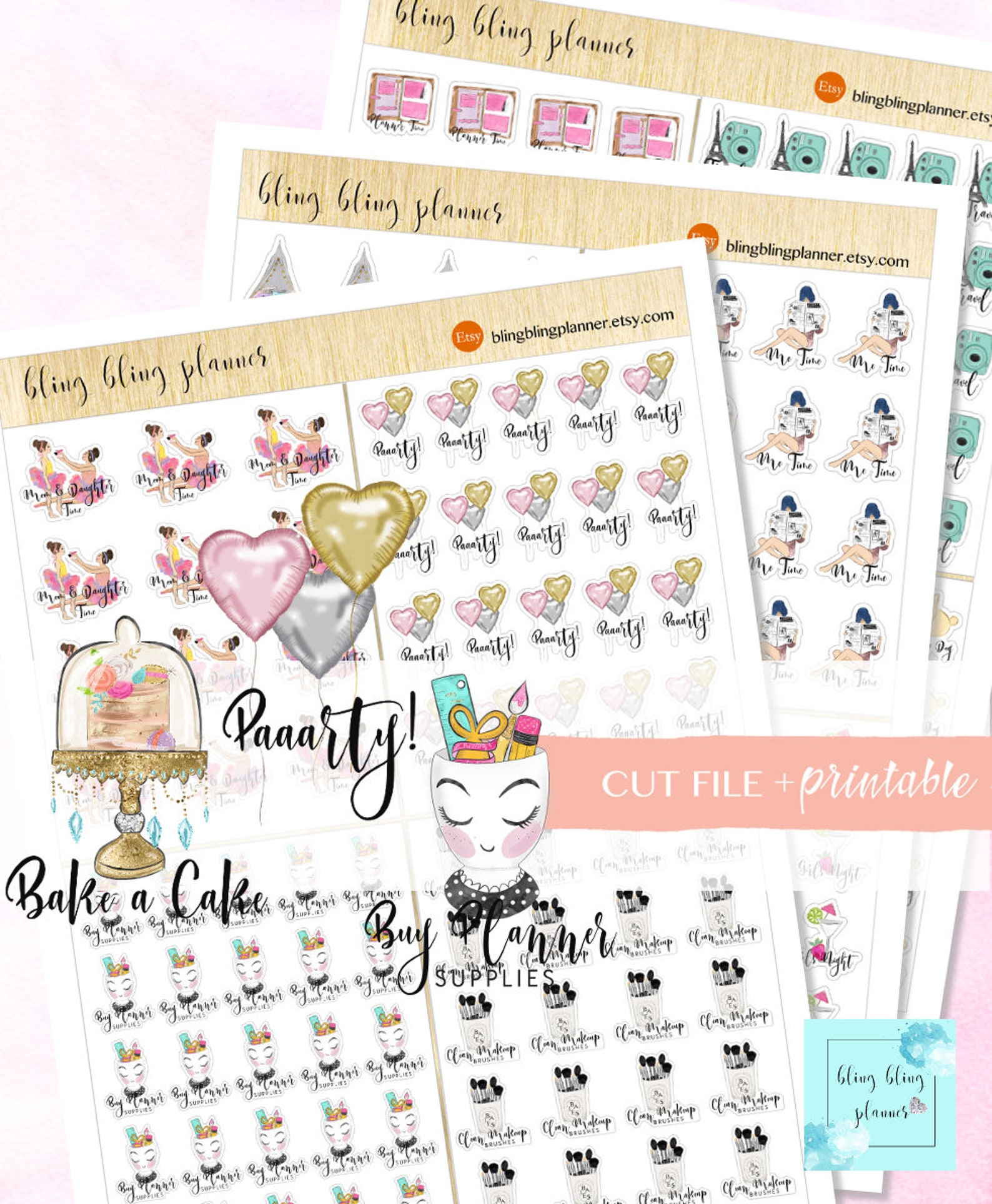 DAILY PLANNER DECO Stickers Functional Deco Planning Sticker - Etsy