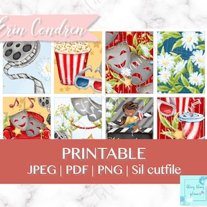 PRINTABLE PLANNER STICKERS, Movie Printable Planner Stickers, Show ...