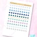 HEXAGON PRINTABLE Planner STICKERS, Printable Hexagon Stickers, Blue ...