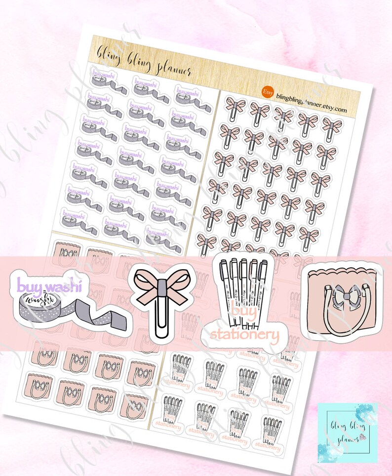 PLANNING TIME PRINTABLE Stickers Functional Deco Printable - Etsy