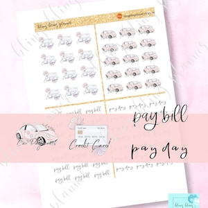 BILLS PRINTABLE Stickers, Printable Bills Stickers, Water Bill Stickers ...
