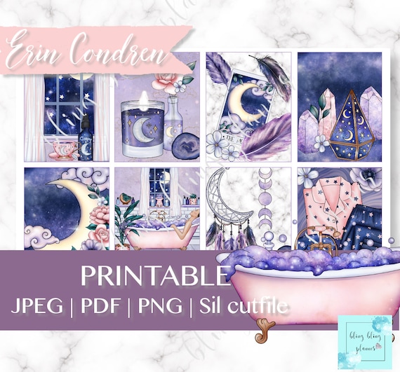 ME TIME Planner Stickers RELAX Printable Planner Sticker - Etsy