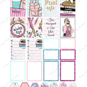 GIRL BOSS STICKER, Digital Planner Stickers, Planner Girl Sticker Kit ...