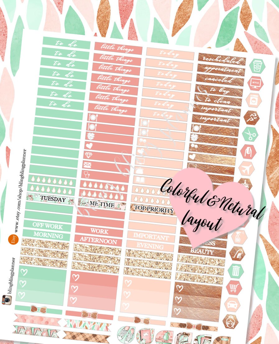 BACK TO SCHOOL Happy Planner Stickers Printable Planner | Etsy