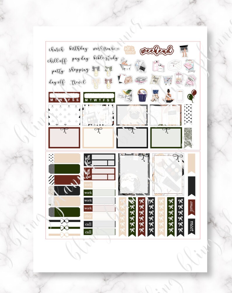 GIRL BOSS STICKERS Printable Girl Boss Stickers Planner Girl | Etsy