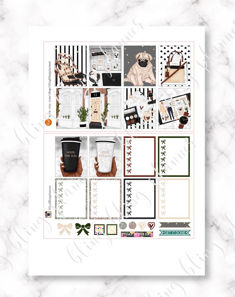 GIRL BOSS STICKERS Printable Girl Boss Stickers Planner Girl | Etsy