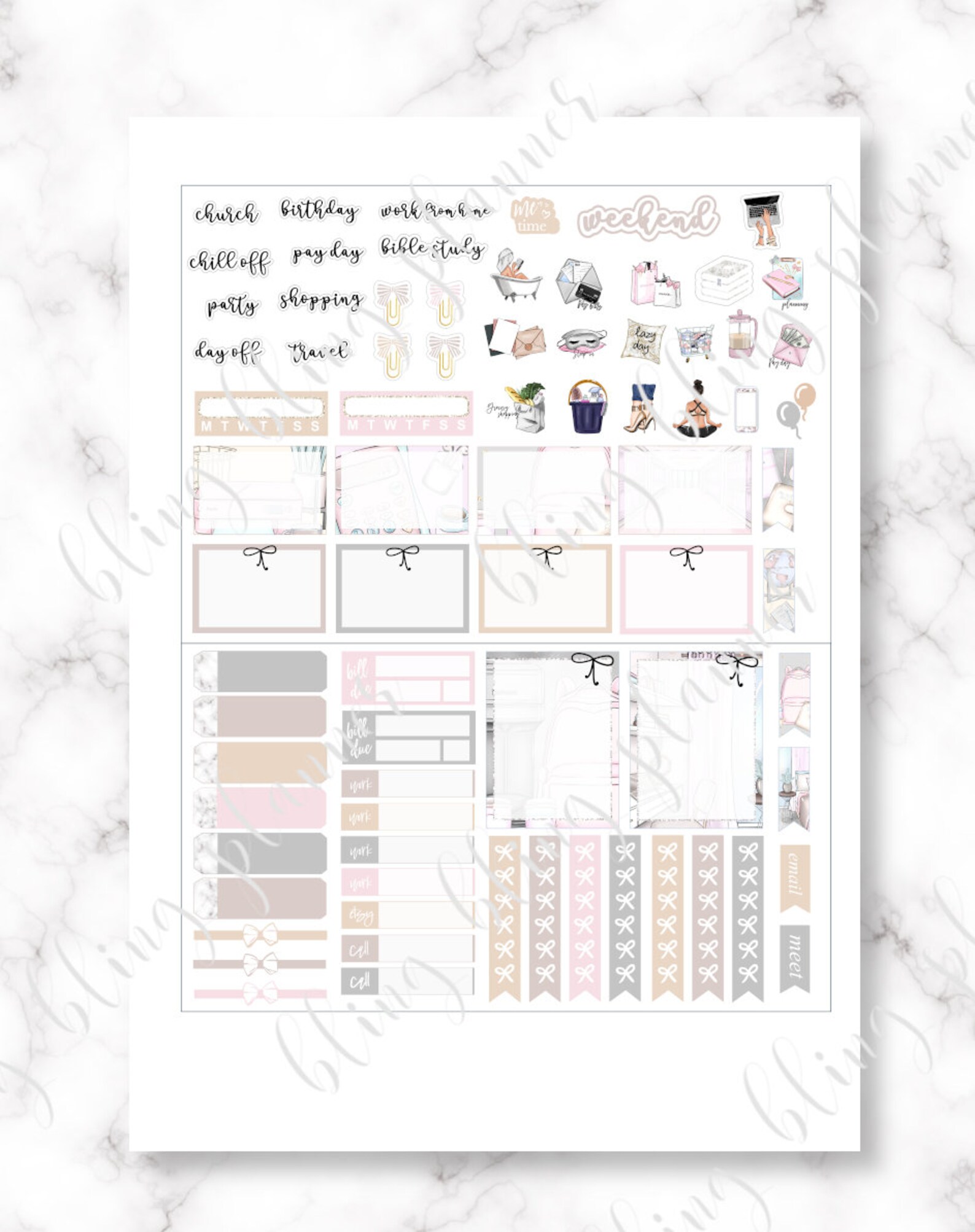 BACK TO SCHOOL Planner Stickers Back to College Planner | Etsy