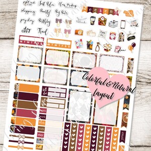 THANKSGIVING PLANNER STICKERS, Thanksgiving Photo Planner Kit ...