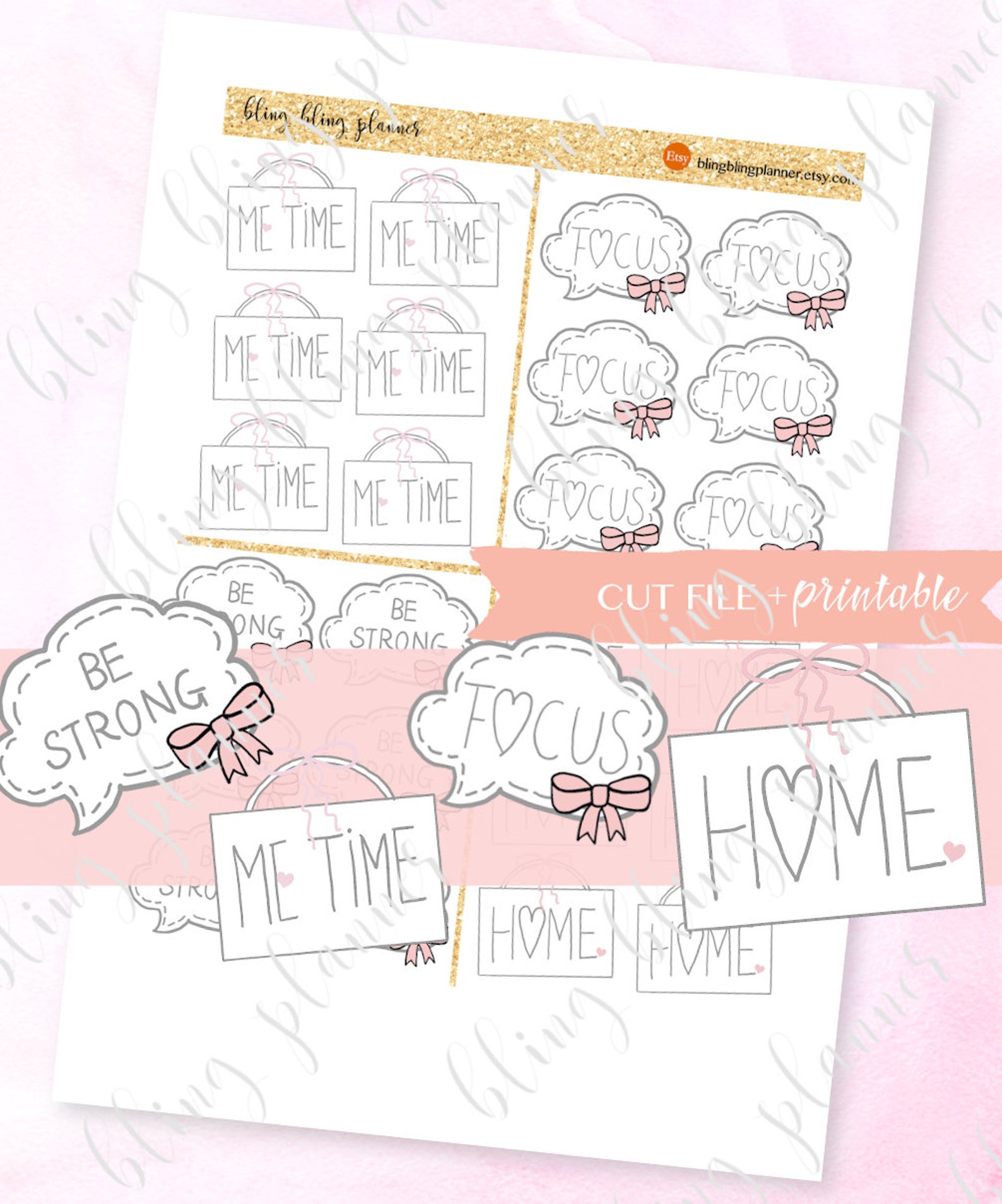 ME TIME Stickers Printable QUOTE Sticker Home Sticker | Etsy