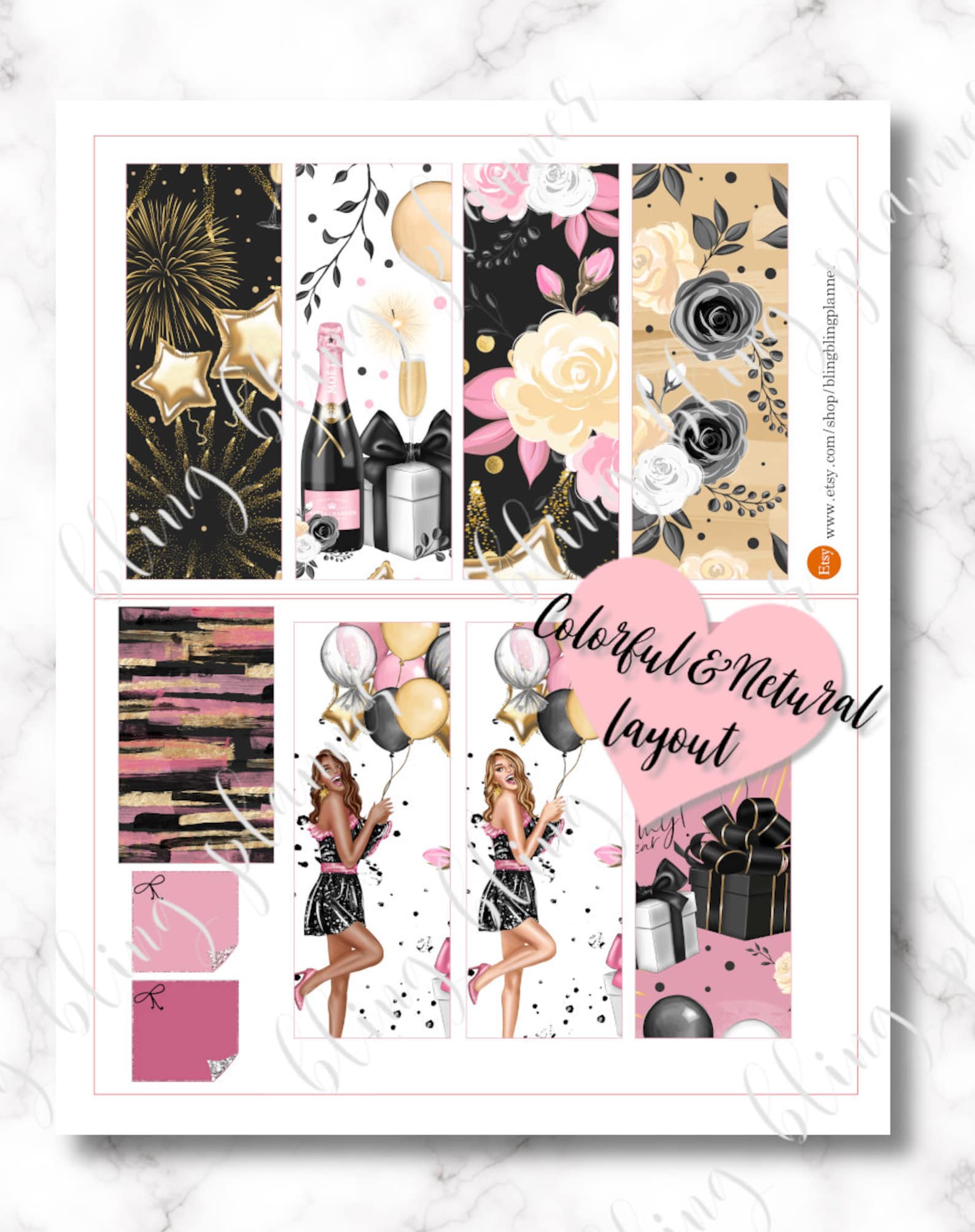 NEW YEAR PLANNER Stickers Printable New Year Planner | Etsy