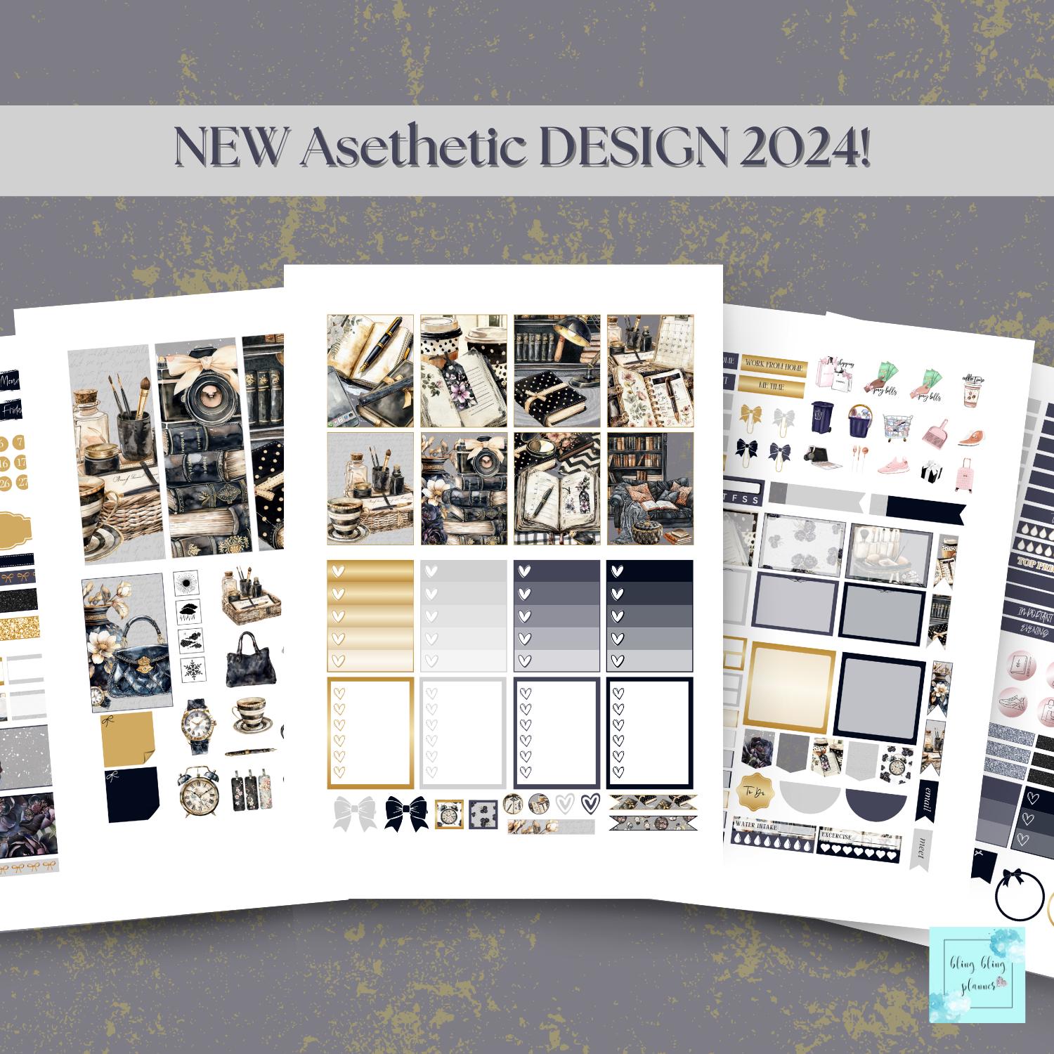 2025 New Year PRINTABLE Planner Sticker, Resolution Erin Condren ...