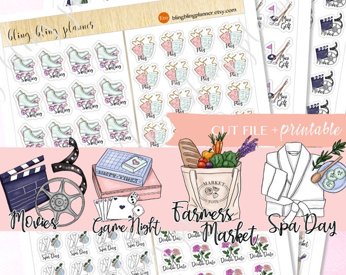 PRINTABLE PLANNER ICON Stickers Printable Planning Stickers - Etsy