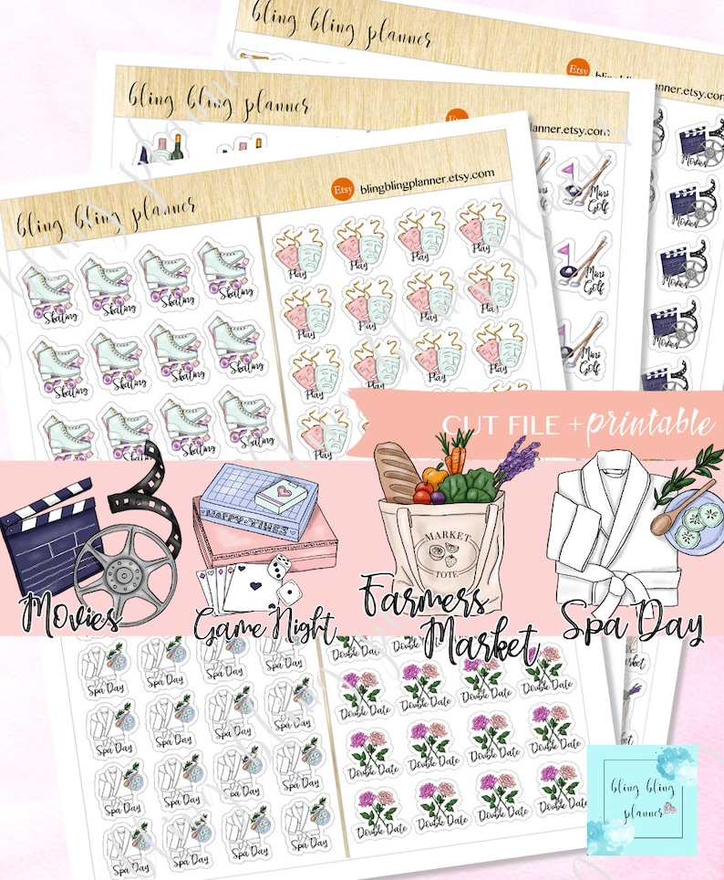 PRINTABLE PLANNER ICON Stickers Printable Planning Stickers - Etsy