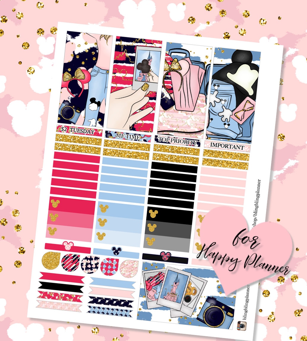 MAGICAL HAPPY PLANNER Kit, Disney Planner Stickers, Sticker Printable ...