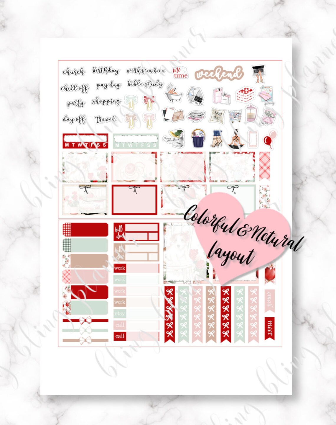 FALL APPLE PLANNER Stickers Fall Printable Planner Stickers - Etsy