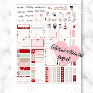 FALL APPLE PLANNER Stickers, Fall Printable Planner Stickers ...