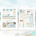 PRINTABLE PLANNER STICKERS, Beach Printable Planner Stickers, Summer ...