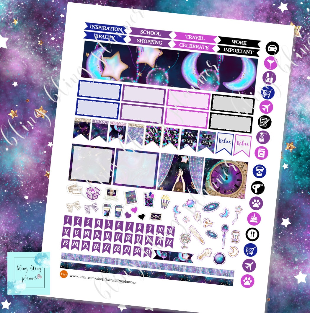 JANUARY PLANNER STICKERS Printable January Stickers Digital - Etsy