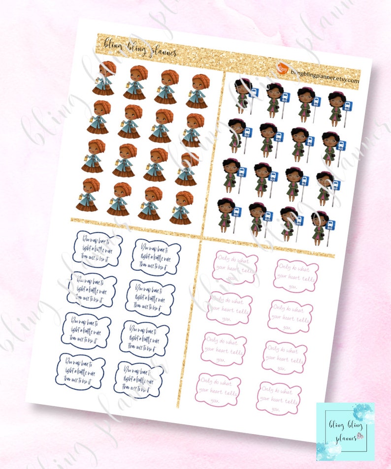 INSPIRATION Women Planner STICKERS Anne Frank Printable | Etsy