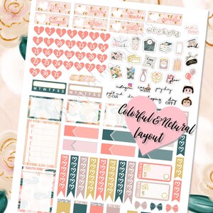 PRINTABLE Spring PLANNER STICKERS, Spring Weekly Kit, Home Printable ...