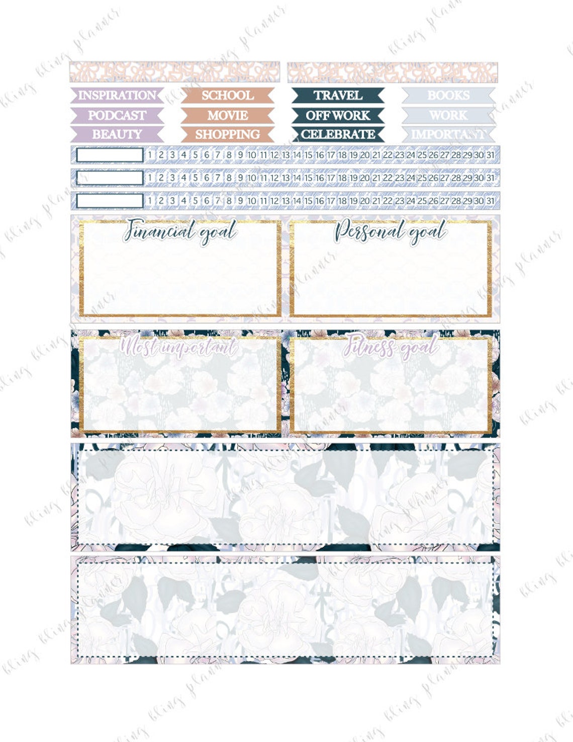 PRINTABLE NOTE PAGE Sticker September Note Page Digital | Etsy