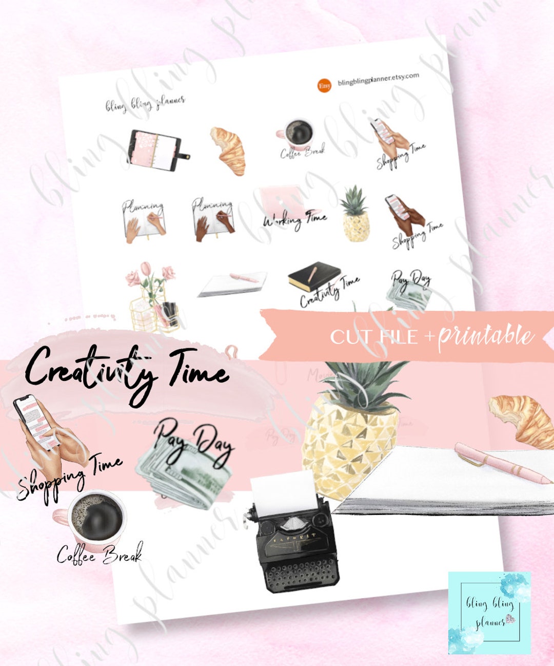 PLANNING FUNCTIONAL Deco, Planner Time Stickers, Planning Deco Sticker ...