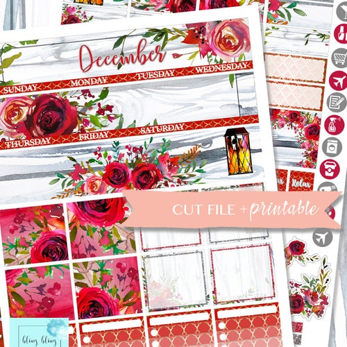 DECEMBER MONTHLY PRINTABLE Christmas Monthly Kit December - Etsy