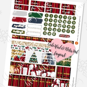 HOLIDAY PLANNER STICKERS, Printable Christmas Planner Stickers, Holiday ...
