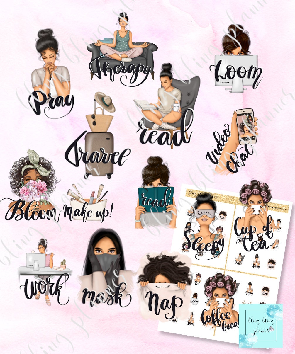 DAILY PLANNER DECO Stickers Nap Time Sticker Printable Daily | Etsy