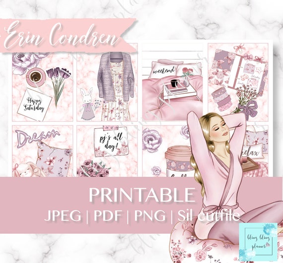 ME TIME Printable Planner Stickers WEEKEND Printable Planner - Etsy