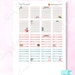 FULL BOX PRINTABLE Planner Stickers, Printable Full Box Stickers, Date ...