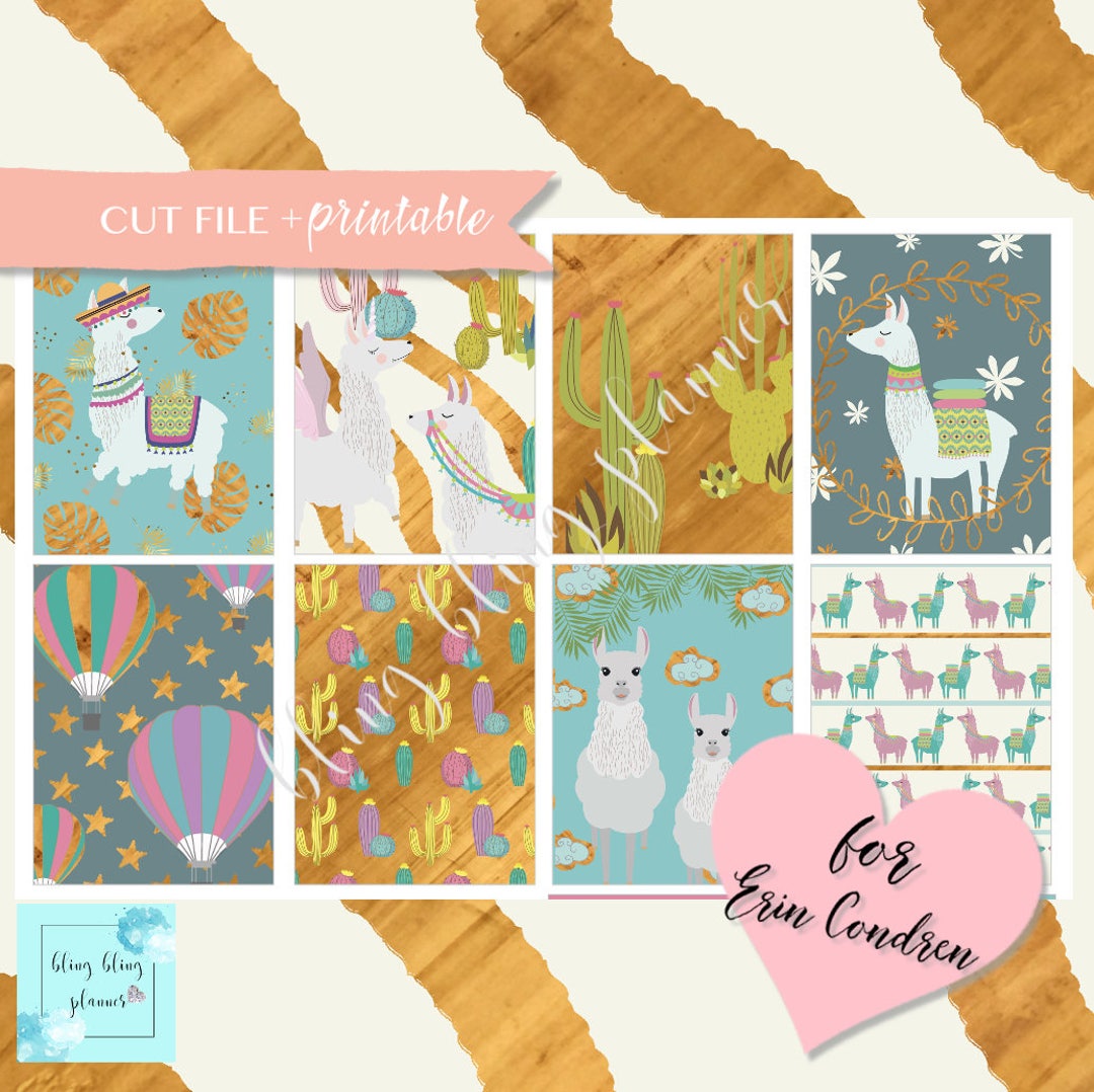 Llama Planner Stickers, Spring Planner Kit, Printable Llama Kit ...