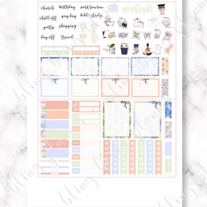 BUTTERFLY PRINTABLE PLANNER Stickers, Spring Planner Sticker, Rainbow ...