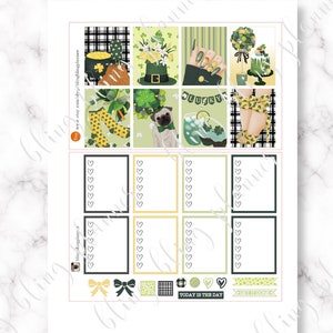 PRINTABLE St PATRICKS DAY Planner Kit, St Patty Girl Planner Stickers ...