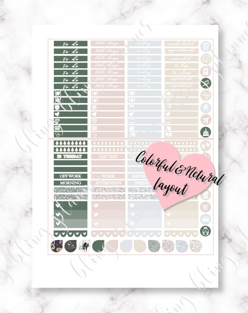 MINDFULNESS PLANNER STICKERS Relax at Home Printable Planner - Etsy