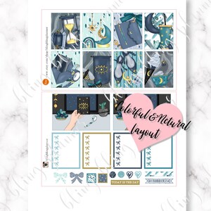 CELESTIAL PLANNER STICKER, Printable Moon Planner Stickers, Celestial ...