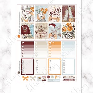 WINTER PLANNER STICKER Kit, Winter Erin Condren Sticker Set, Printable ...