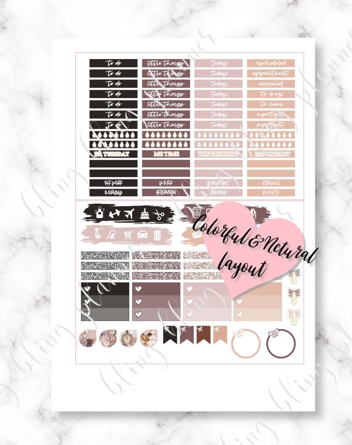 NEW YEAR PLANNER Stickers Printable New Year Planner | Etsy