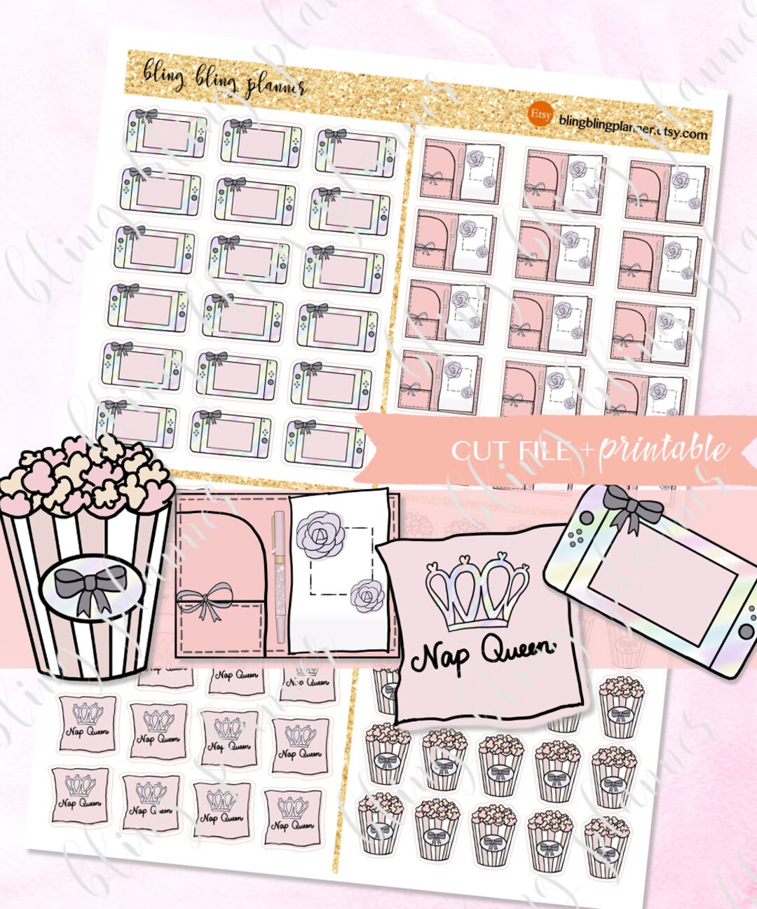 RELAX AT HOME Planner Stickers, Printable Functional Deco, Switch ...