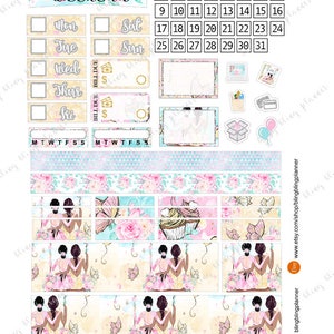 BEST FRIEND PLANNER Stickers, Friendship Planner Stickers, Gift for Her ...