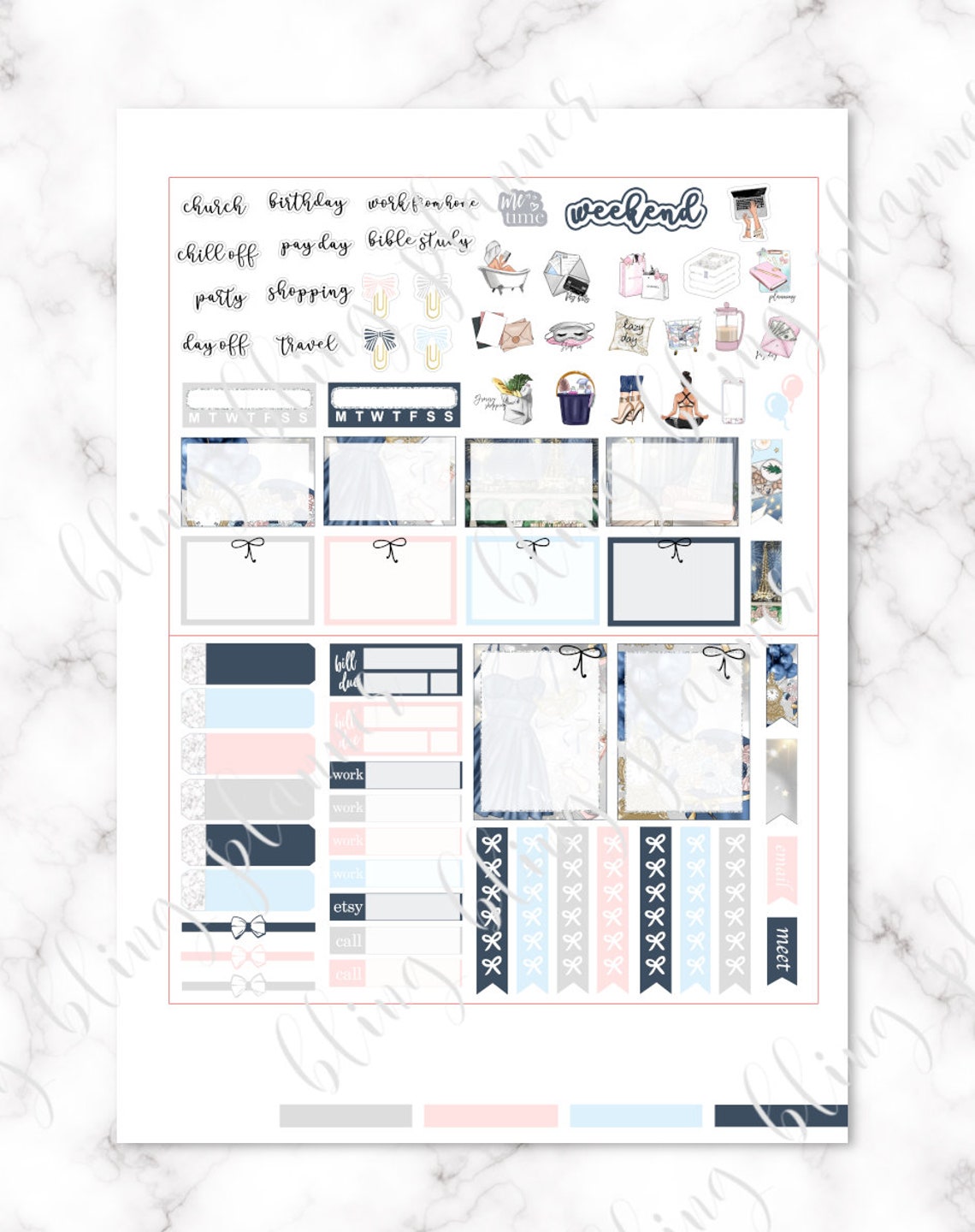 NEW YEAR PLANNER Stickers Printable New Year Planner - Etsy