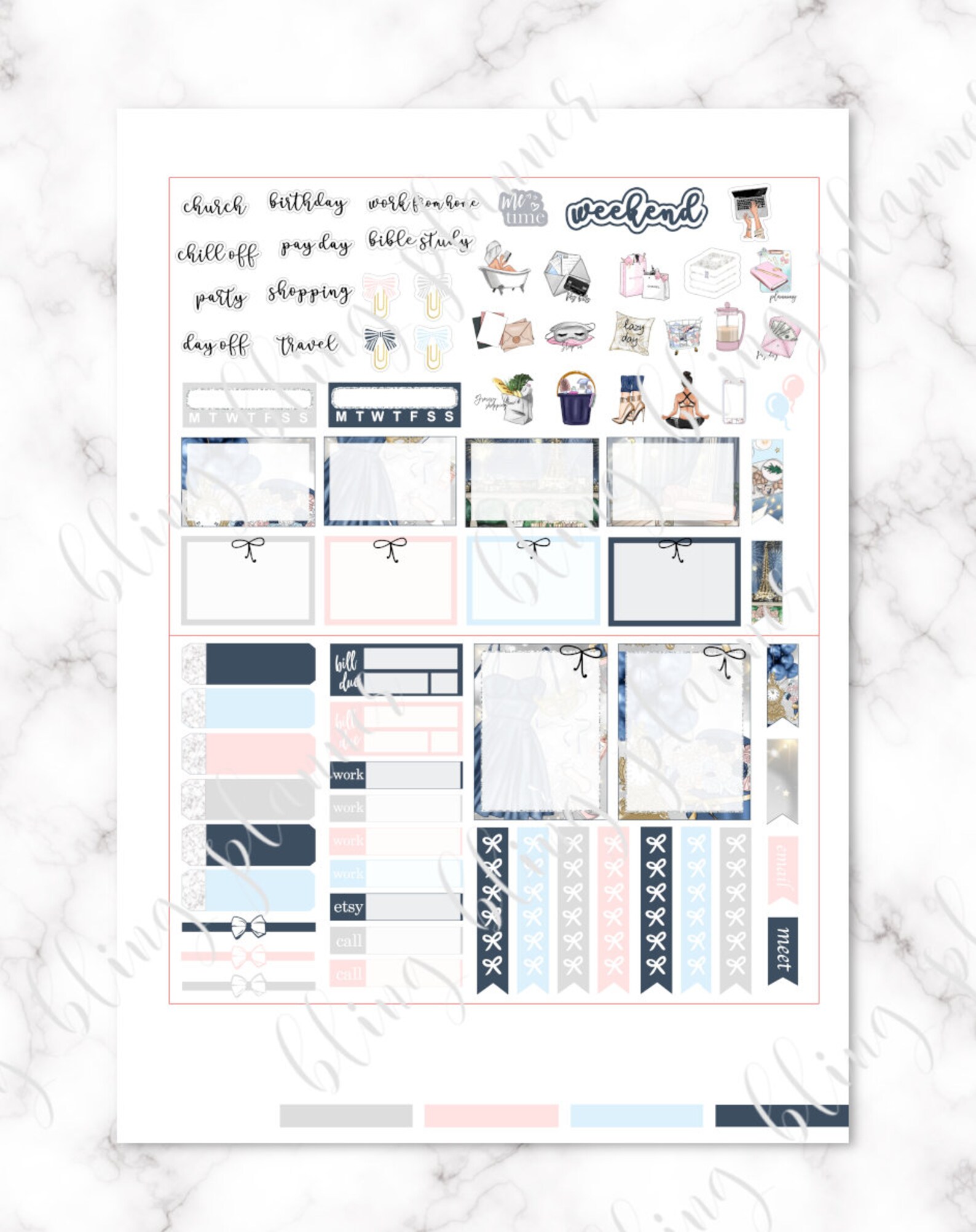 NEW YEAR PLANNER Stickers Printable New Year Planner - Etsy