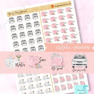 BILLS PRINTABLE Stickers, Printable Utility Stickers, Water Bill ...