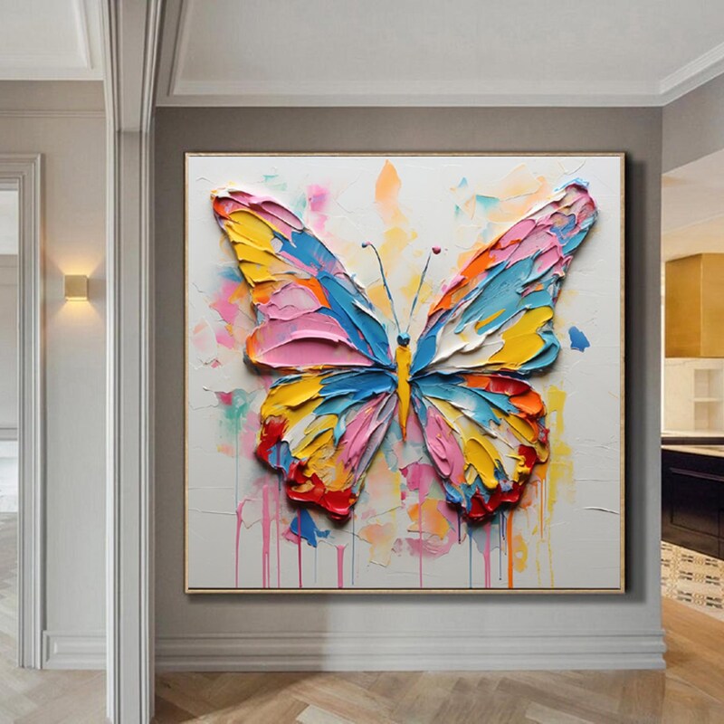 Textured Art Butterfly - Etsy