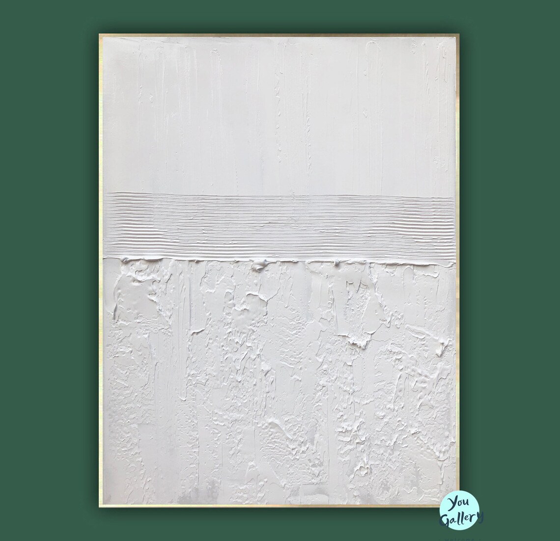 Abstract White Painting,large White 3D Textured Painting, White Acrylic ...