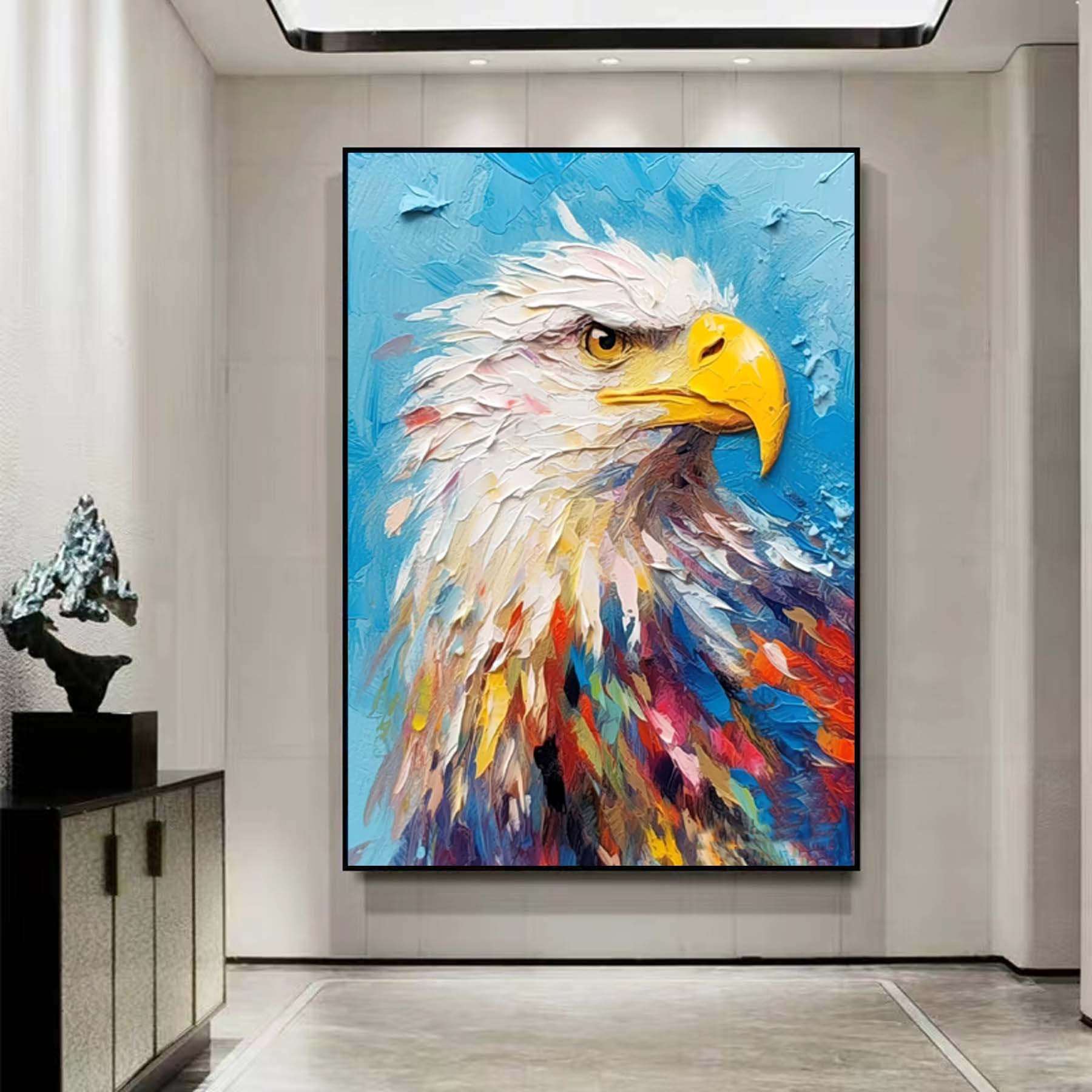 Oil Paintings Of Eagles THE RETURN" Painting An Eagle