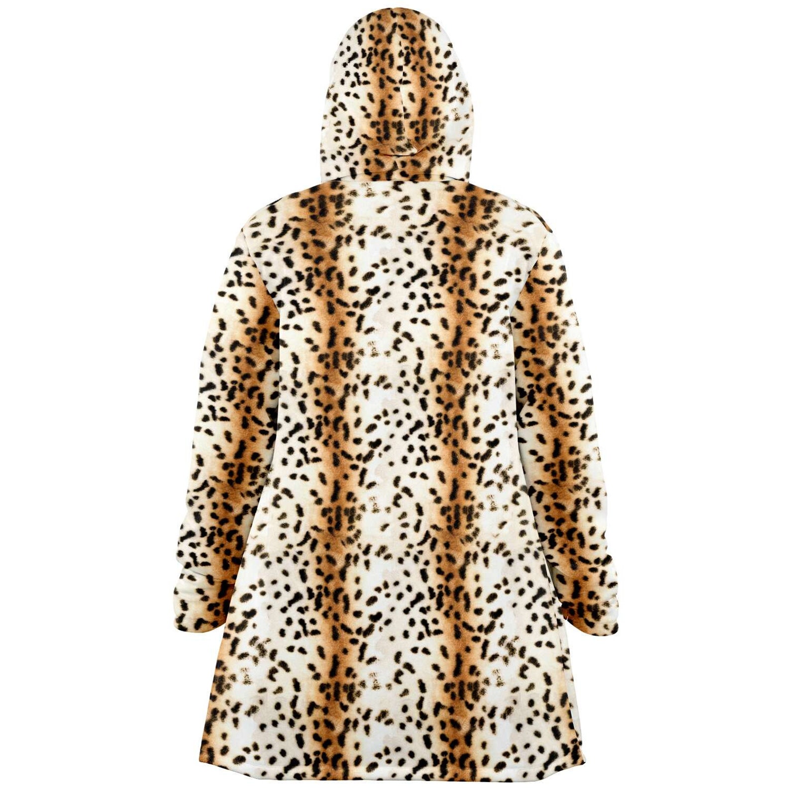 White Leopard Animal Print Microfleece Cloak, Unisex Cloak - Etsy