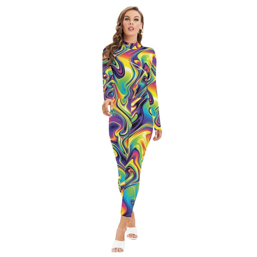Liquid Psychedelic Rave Festival Print Women's - Etsy