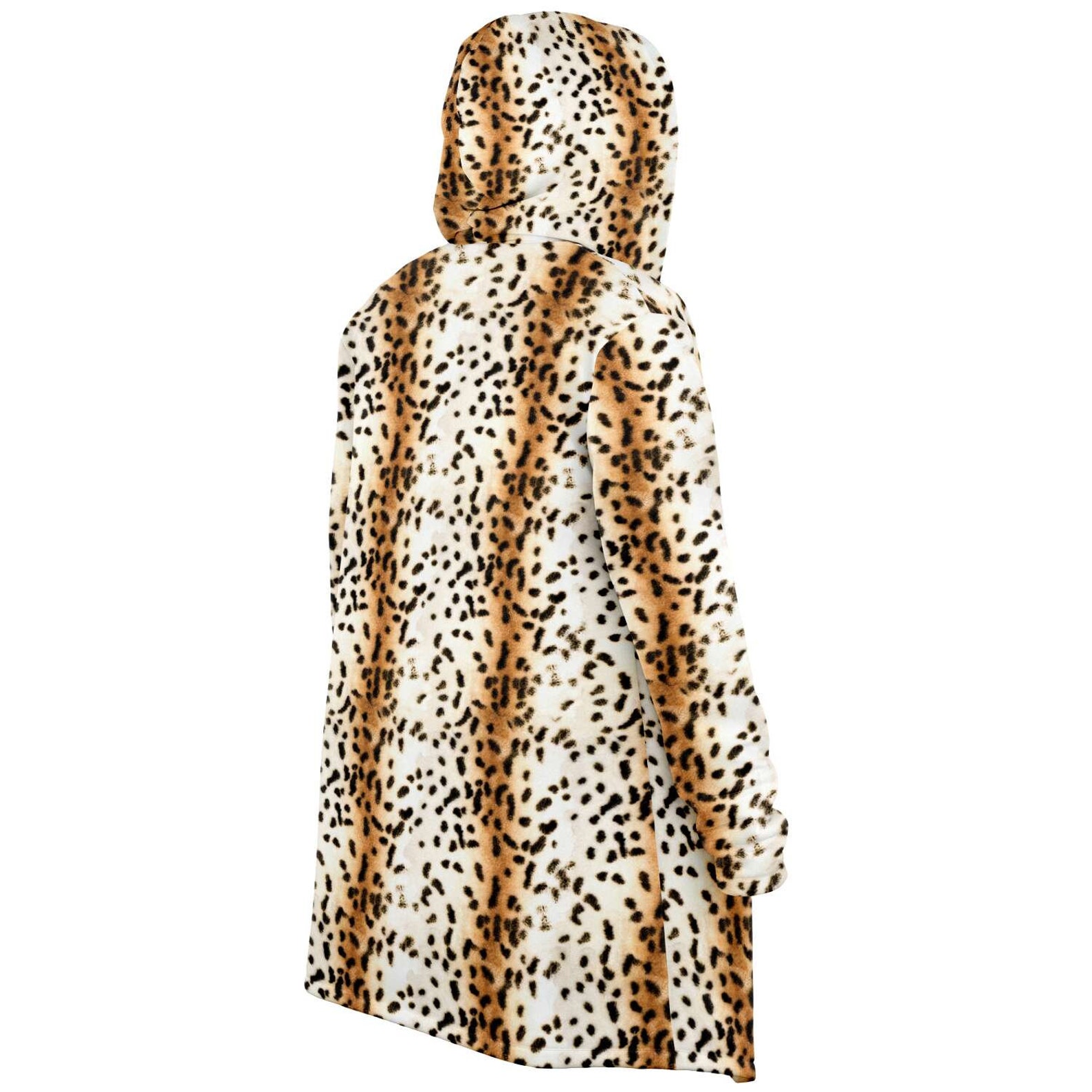 White Leopard Animal Print Microfleece Cloak, Unisex Cloak - Etsy