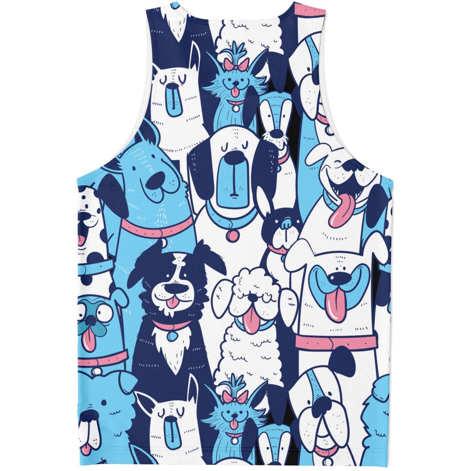 Dogs Pattern Unisex Tank Top - Etsy